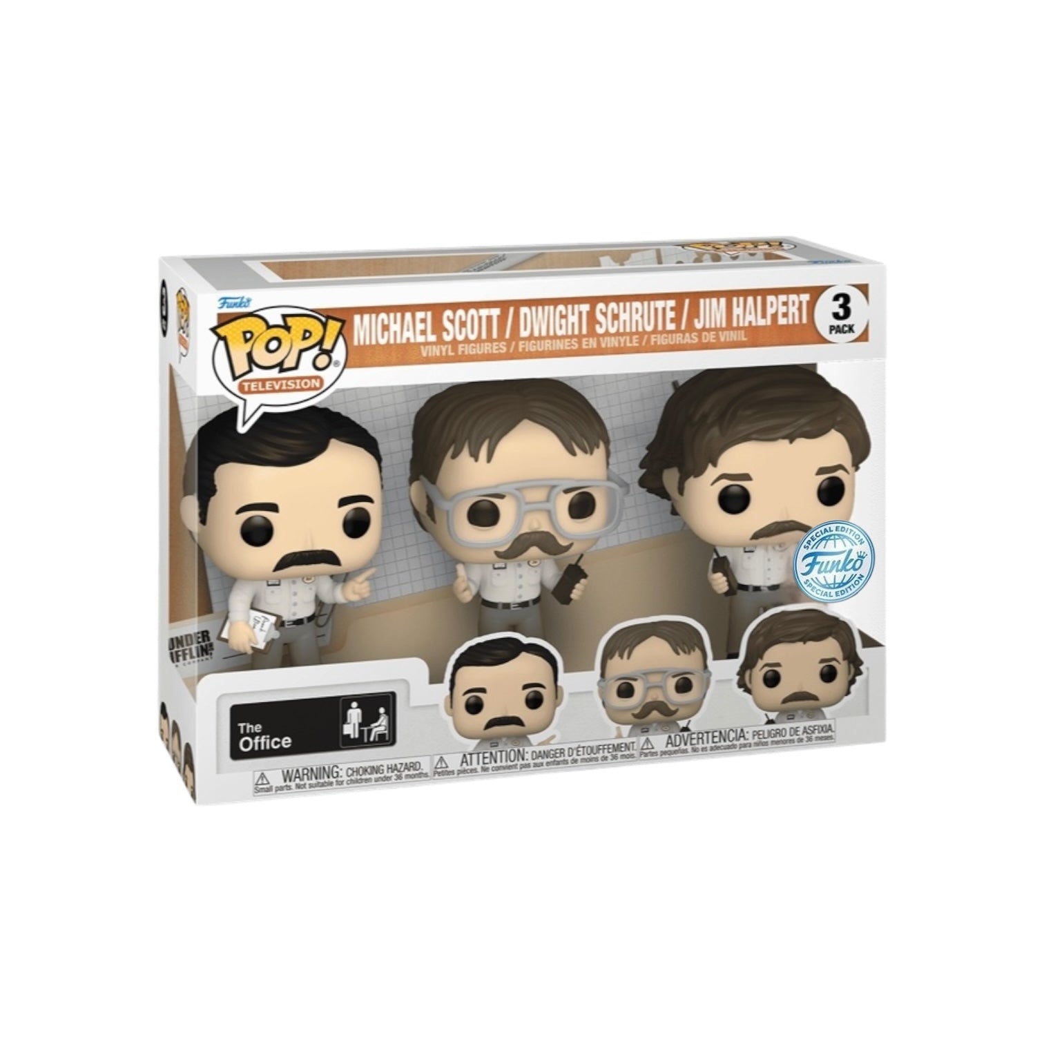 Michael Scott / Dwight Schrute / Jim Halpert (Utica Prank) 3 Pack ...