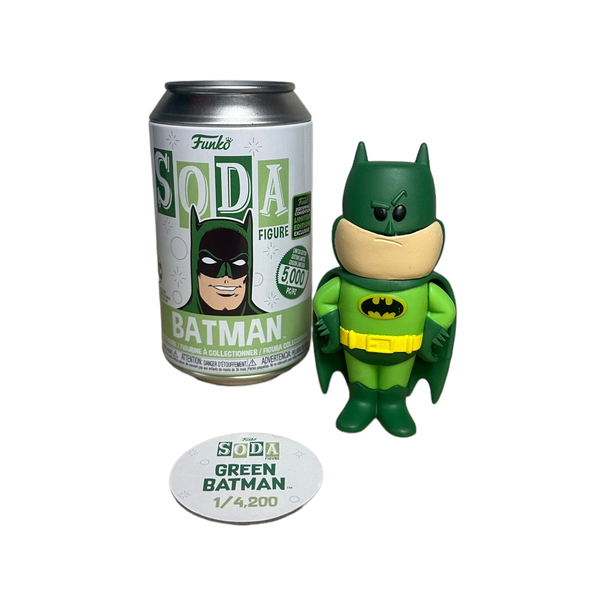 Green Batman (Common) Soda | DC | ECCC 2020 Shared | Collectible