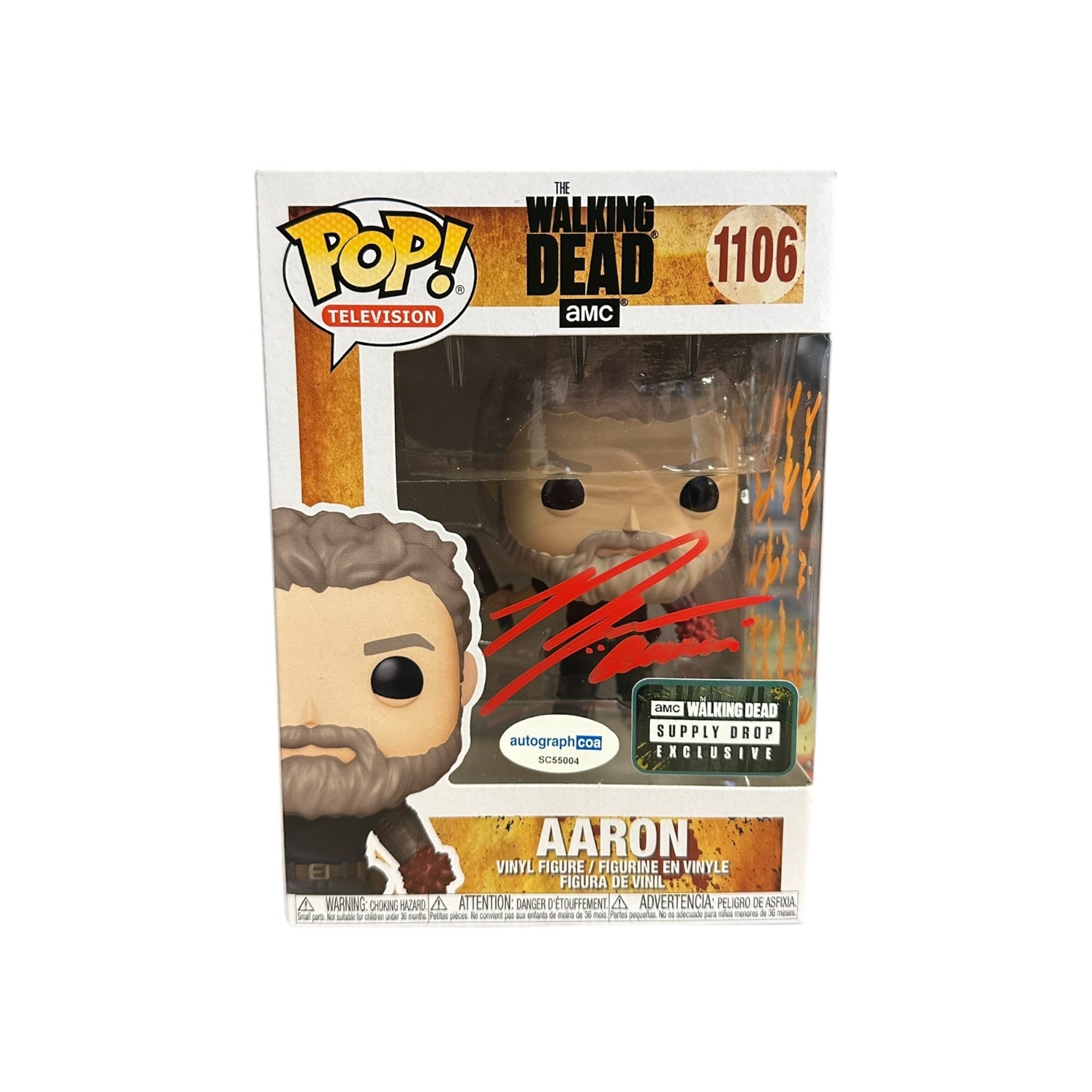 Ross Marquand Signed | Aaron | Funko Pop! | The Walking Dead ...