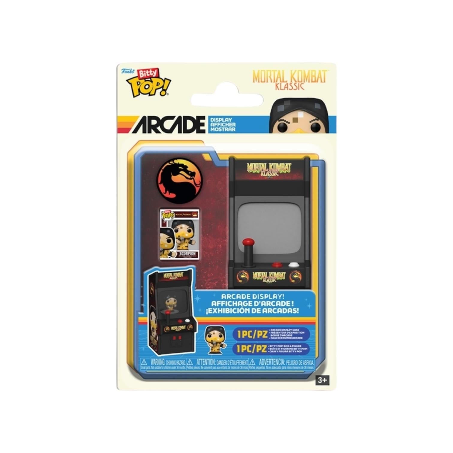 Scorpion | 8-bit | Bitty Arcade Cabinet | Funko Pop | Mortal Kombat