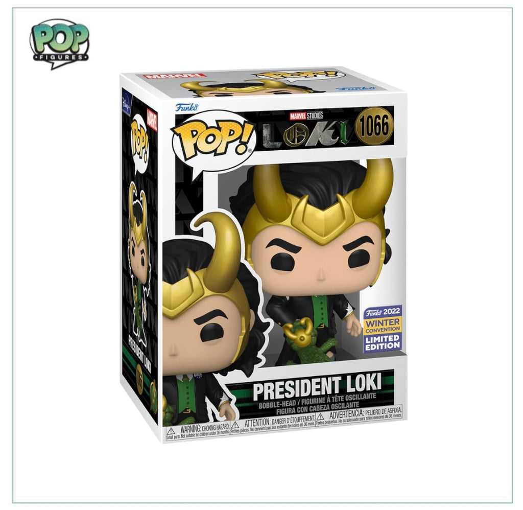 President Loki #1066 (w/ Alligator Loki) Funko Pop! - Loki - CCXP 2022