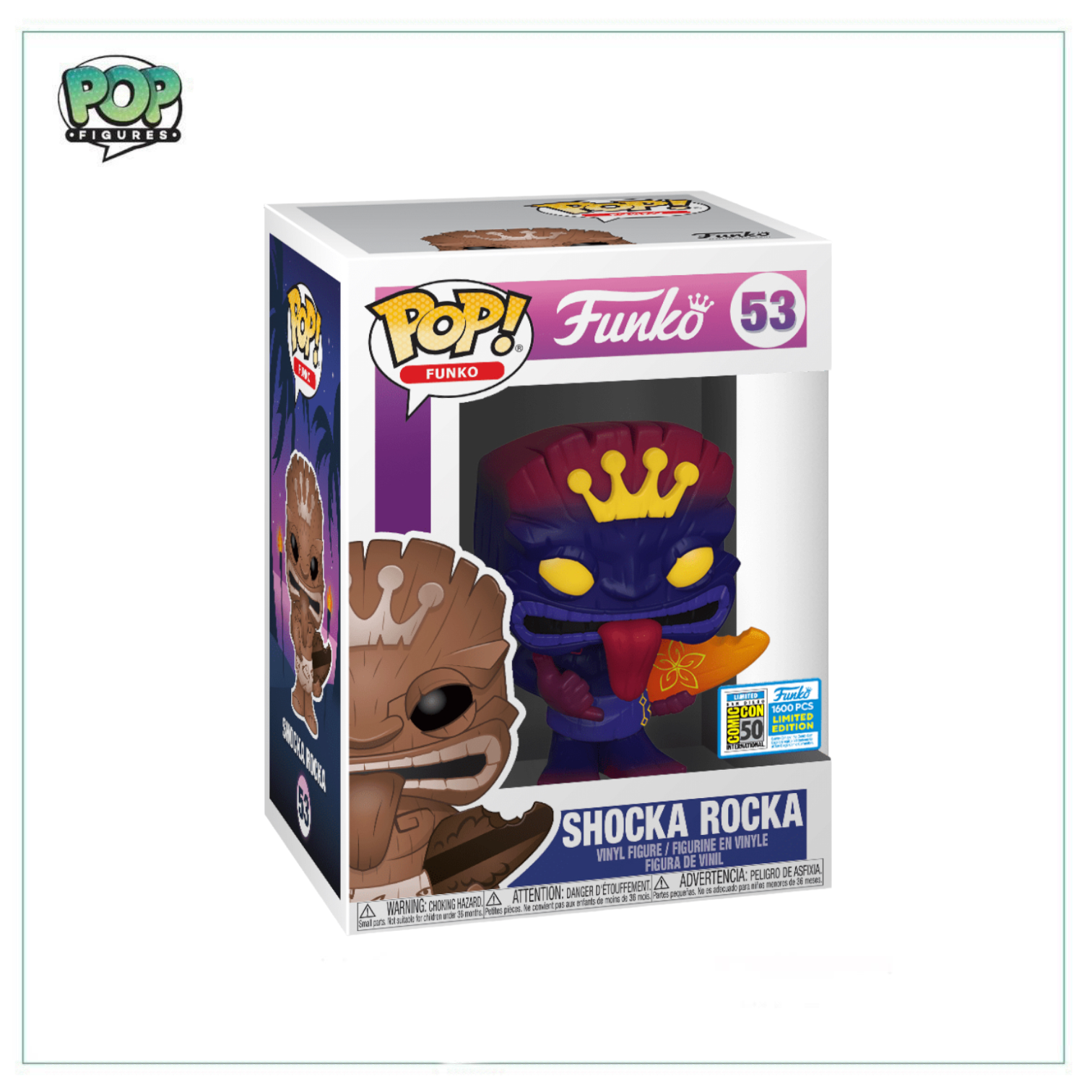 Shocka Rocka (Neon) #53 Funko Pop! Funko - 2019 SDCC LE1,600 Pcs Full