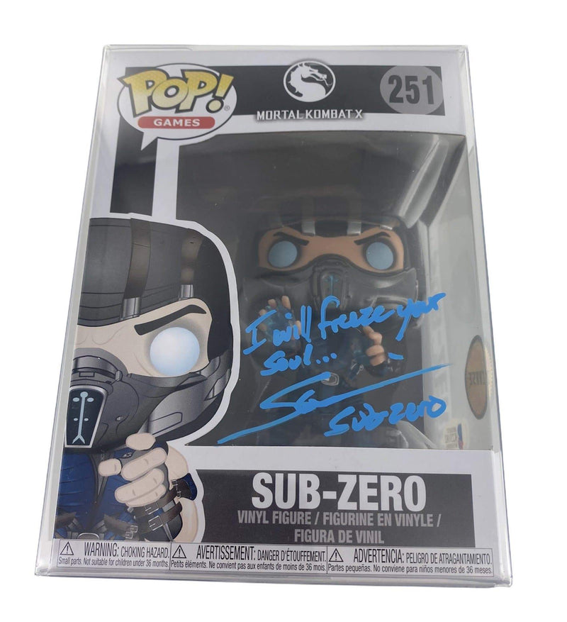 Sub-Zero Mortal Kombat X signed Funko Pop Vinyl